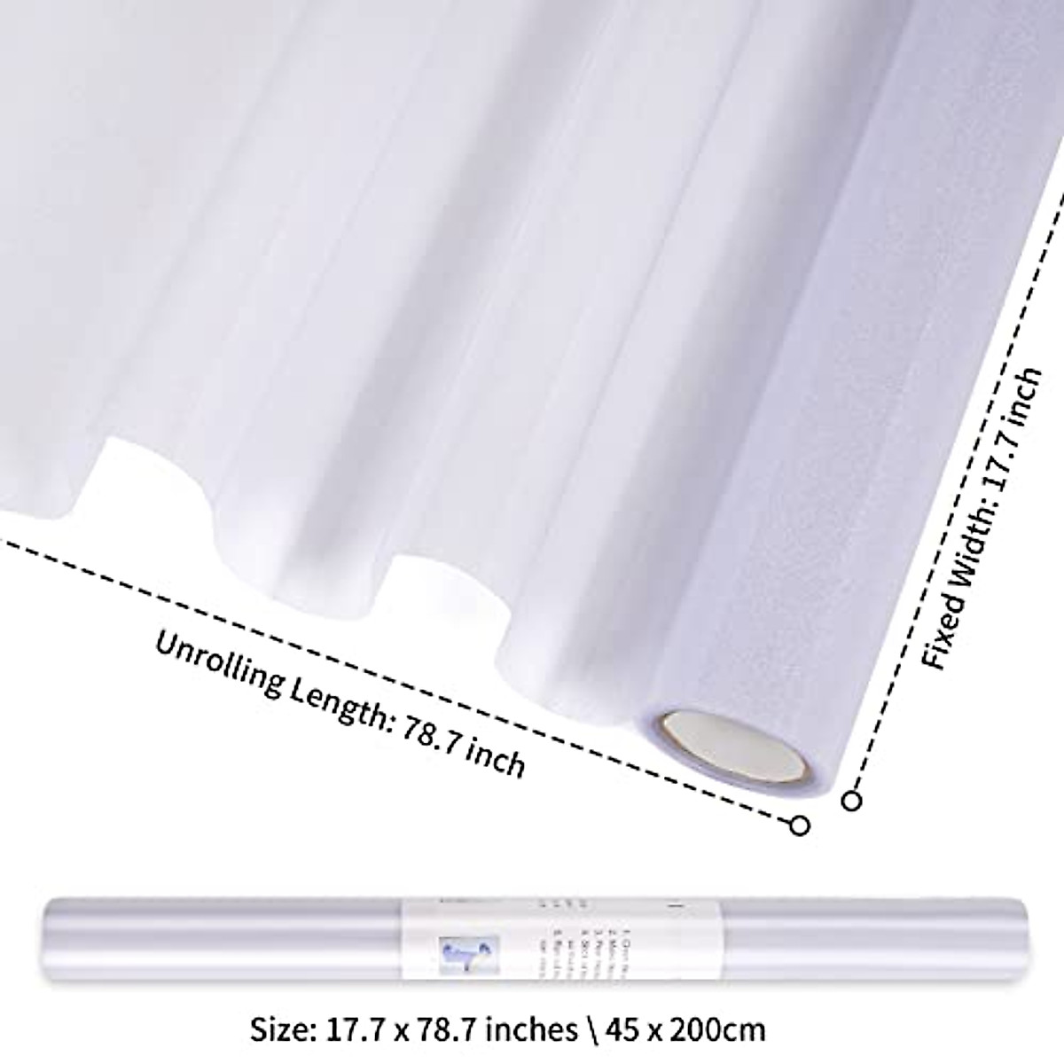 Bundle for MecTo 20 Pack White Hangers and Clear Window Privacy Film