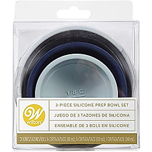 Wilton Stylish Silicone Prep Bowl Set, 3-Piece