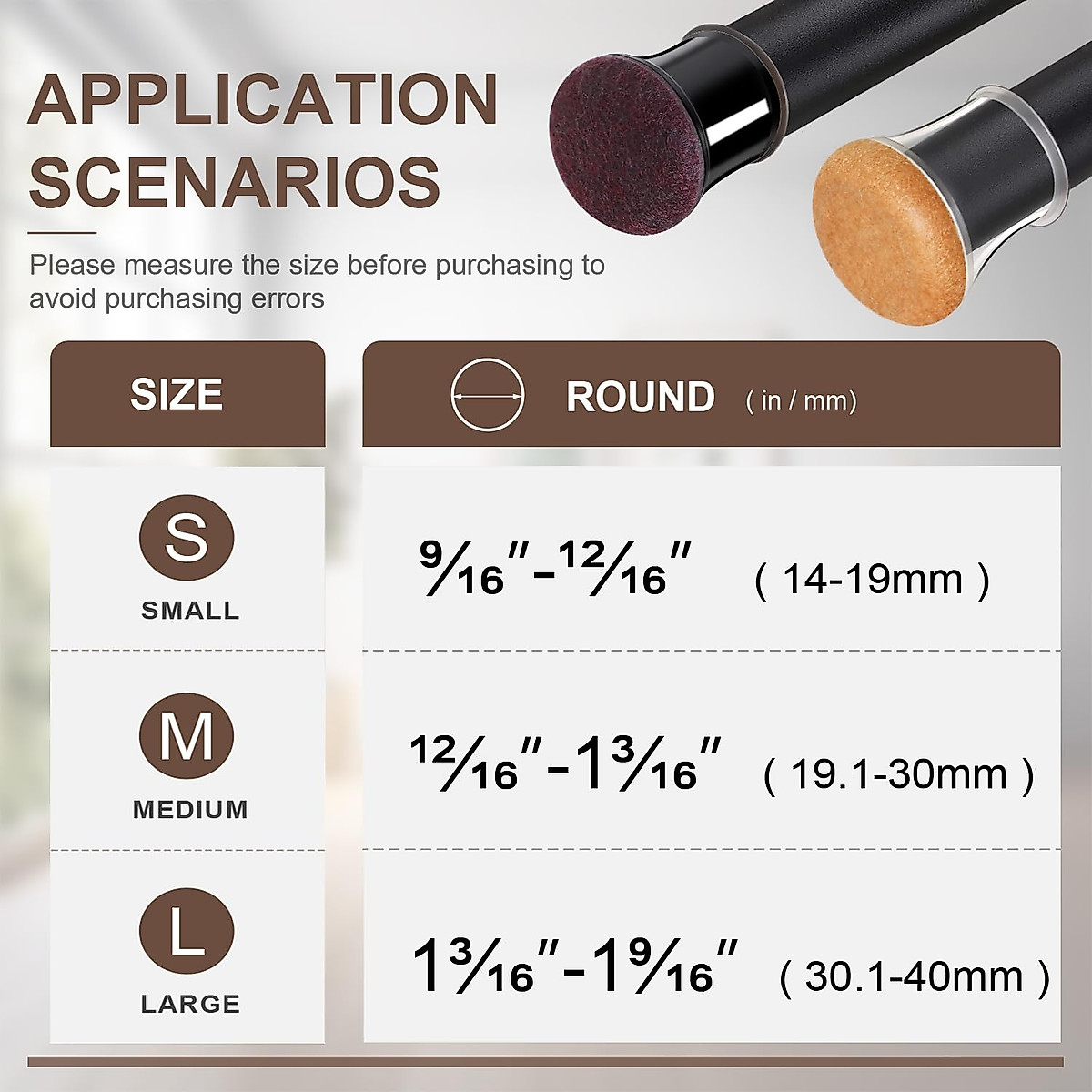 OCONDA 20 Pcs Chair Leg Floor Protectors for Hardwood Floors, Clear Rubber Furniture Sliders with Felt, Silicone Furniture Leg Caps Covers, Fit Round Diameter (0.8''-1.2'')