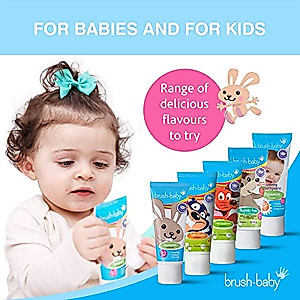 Brush-Baby Baby & Toddler Toothpaste (0-3Yrs) – Gentle Apple Mint Flavour (50ml)