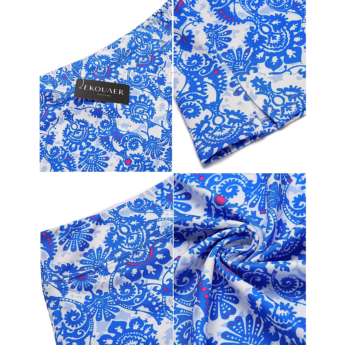 Ekouaer Skirt with Short Workout Sports Outdoors Skort for Girls Athletic Quick Dry Clothing (Pattern/M)