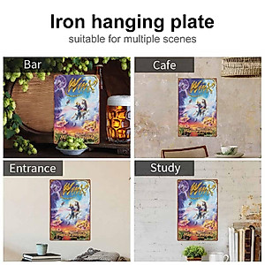 Winx Club 3D: Magical Adventure Men's Wall Decoration Old Car Shop Movie Poster Oil and Gas Station Logo 8 × 12 inches