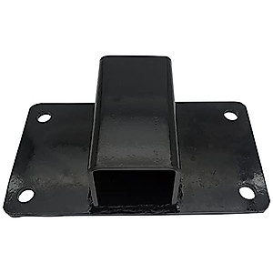 Bolt on Receiver Hitch for Tractor Bucket 2 Inch Receiver with 5/8 inch Center Hole Class 3 Maximum Tow Capacity 6,000 lbs Work Well for Tractor Bucket, RV, UTV, Truck, Black