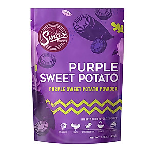 Suncore Foods Purple Sweet Potato Powder, Purple Food Coloring Powder, Gluten-Free, Non-GMO, 5oz (1 Pack)