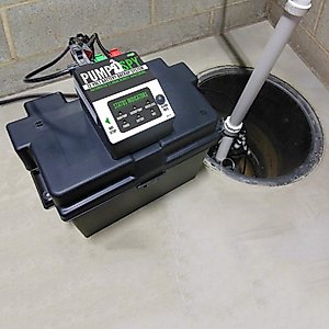 PumpSpy PS2000C Pre-Assembled SmartPump Combination Wi-Fi Connected 1/2HP Primary Sump Pump and 12V Battery Backup Sump Pump with Internet Monitoring & Alerts, Water Alarms for Basements