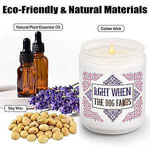Funny Dog Themed Birthday Gifts for Dog Lovers, Dog Owner, Candle Gifts for Birthday Mothers Day Christmas for Dog Lovers, Girlfriend, Coworker, Lavender Scented Candle Best Friend Present