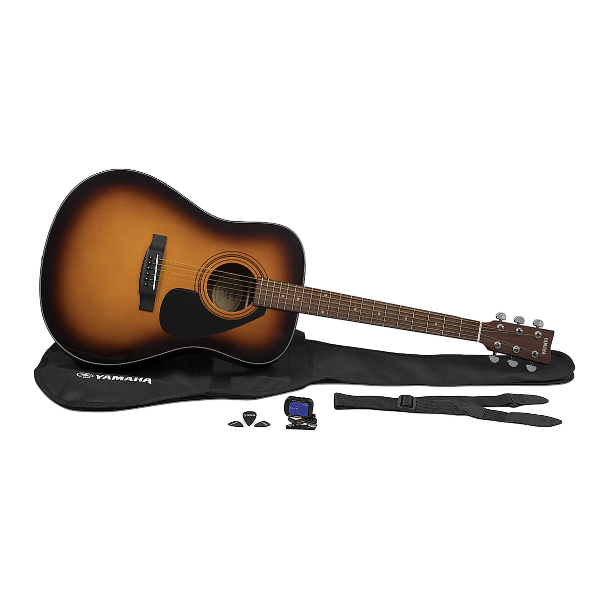 Yamaha GigMaker Standard Acoustic Guitar w/ Gig Bag, Tuner, Strap and Picks - Sunburst