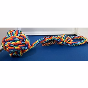 Dog Chew Toys, Set of 4 Dog Rope Toys for Aggressive Chewers, Dog Toys with Safe Material, for Playtime and Teeth Cleaning