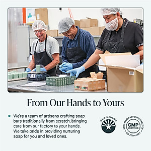 The Bubble Factory Lavender Collection - Handmade in the USA, Palm Oil Free, All Natural Bar Soap, 3 Bar Variety Pack, Lavender Lemongrass, Lavender Oatmeal, Lavender Rosemary