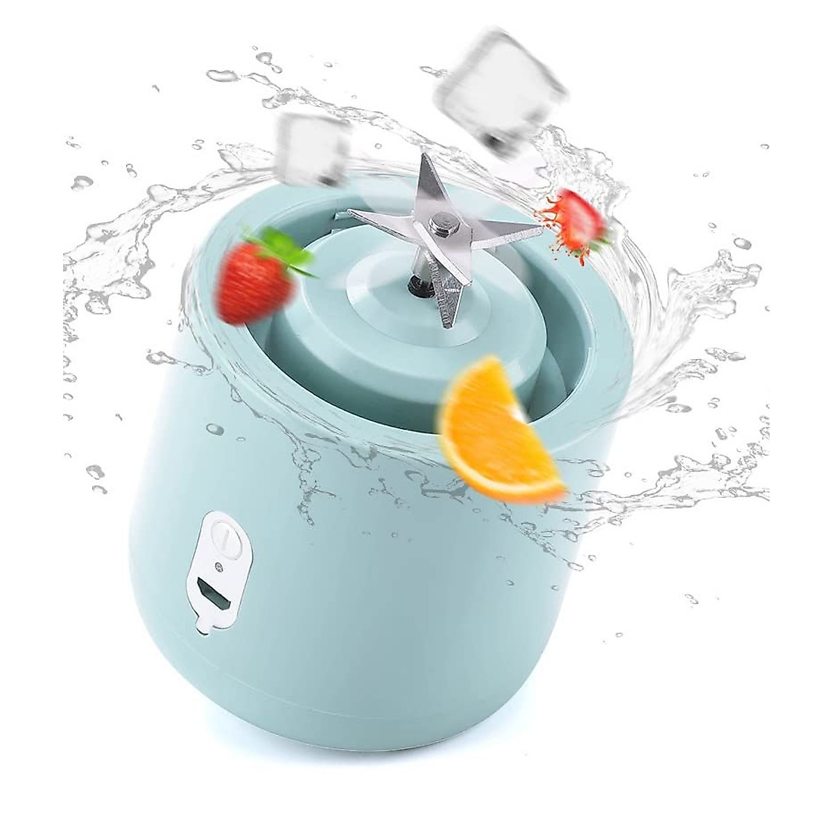 SRLIWHITE Portable Blender USB Blender Two Piece Electric Juicer Smoothie Blender Mini Personal Lemon Juicer (Color : Pink)