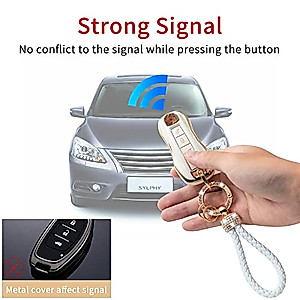 Gematay for Porsche Key Fob Cover with Keychain Lanyard, Key Fob Protector Shell Compatible with Porsche 911 Cayenne Panamera TAYCAN 3 Button Keyless Entry Smart Key Case