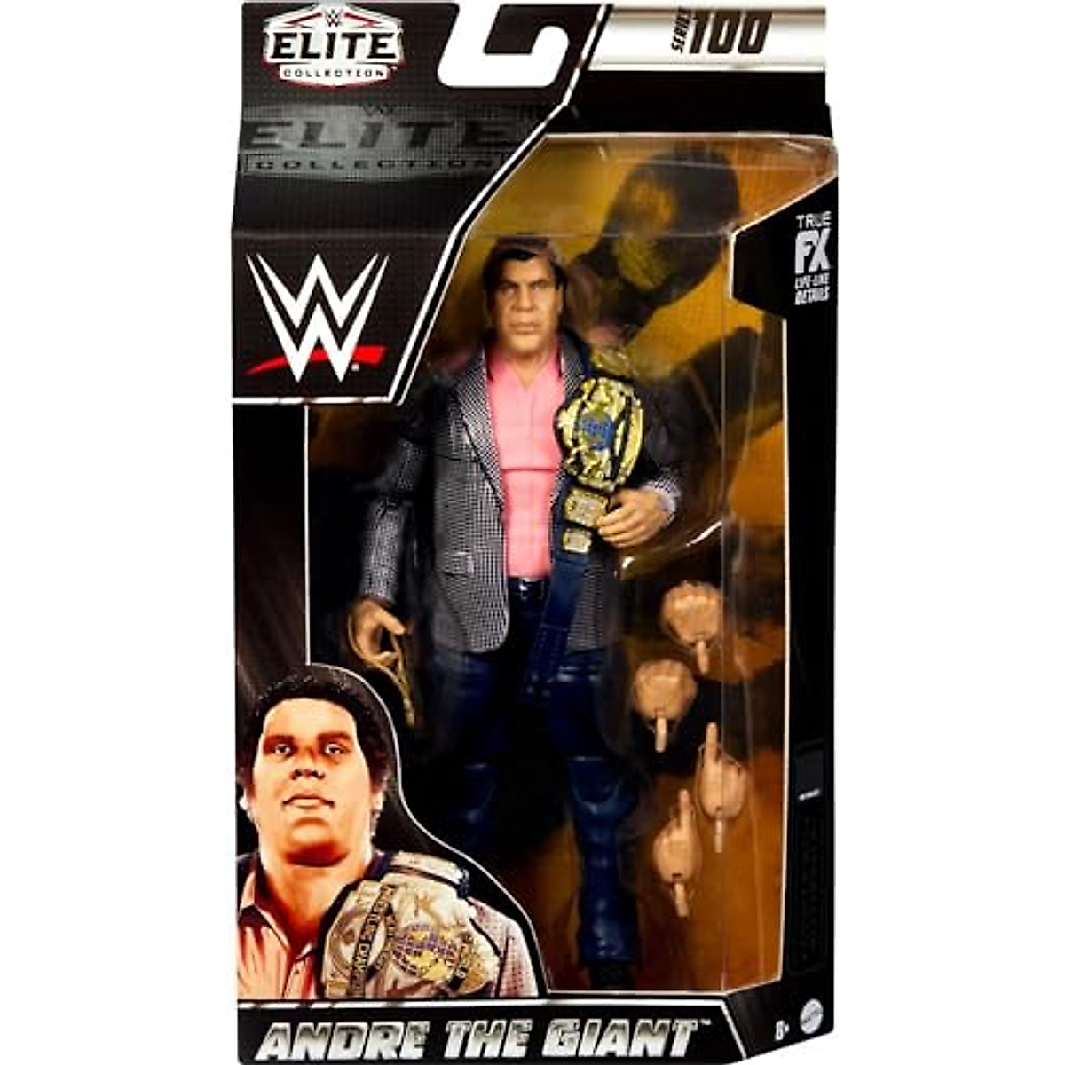 Mattel WWE Andre the Giant Elite Collection Action Figure with Accessories, Articulation & Life-like Detail, 6-inch