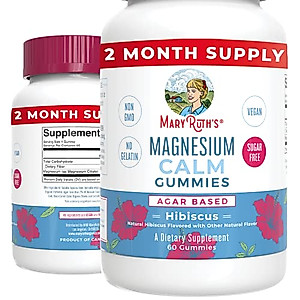 USDA Organic Men' s Multivitamins Gummies & Magnesium Citrate Gummies Bundle by MaryRuth's | Immune Support | Calm Magnesium Gummies for Adults & Kids 4+ | Stress Relief, Bone, Nerve, Gut Health