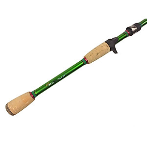 Carrot Stix Casting PRO Wild Wild Green Greenwater Inshore Fishing Rod (7 Foot, Medium Light)