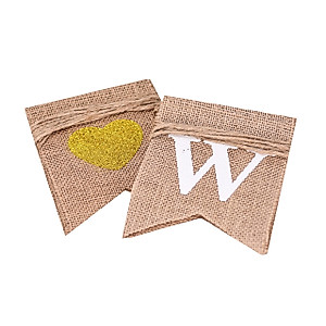 Mandala Crafts Welcome Baby Banner for Gender Neutral Baby Shower Decorations - Baby Shower Banner for Baby Shower Decor - Baby Burlap Banner Garland