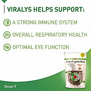 Vetoquinol Enisyl-F Lysine Bites: L-Lysine Chews for Cats & Kittens - Chicken Liver-Flavor, 6.4oz (180g) Reclosable Bag