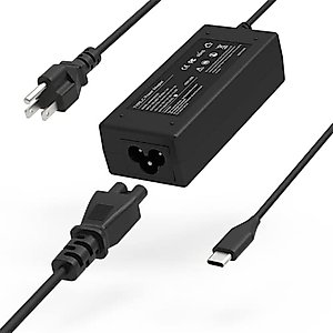 USB C Laptop Charger for Acer Chromebook 45W Spin CP CB 311 315 11 13 15 713 715,Lenovo Thinkpad/Yoga/Chromebook,HP Asus Samsung Mac book pro Dell Chromebook Latitude xps 13, Type C Adapter Power Cord