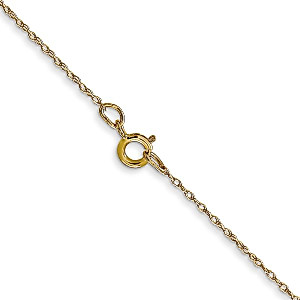 IceCarats 14K Yellow Gold 0.5mm Cable Rope Chain Twisted Link Necklace 20 inch