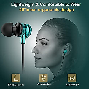 USB Type C Headphones for iPhone 15 Plus Earbuds with Mic, USB C Earphones In Ear Wired Magnetic Noise Canceling Headset for iPad Samsung S23 FE Fold 5 4 Flip 3 S22 S21 S20 Pixel 8 Pro 7 OnePlus 10T 9