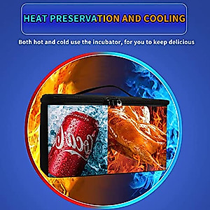 Food Cooler Bag,High Capacity Insulated Catering Bag - Reusable Catering Supplies for Camping, Hot and Cool Food, Drinks, Beverage, Fruit, Vegetable Ice