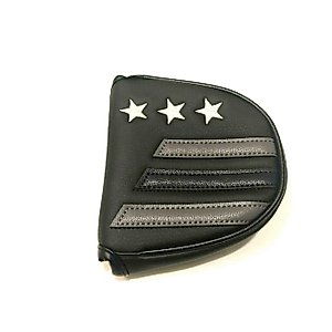 New Custom USA Stars and Stripes Blue Line Magnetic Mallet Putter Headcover