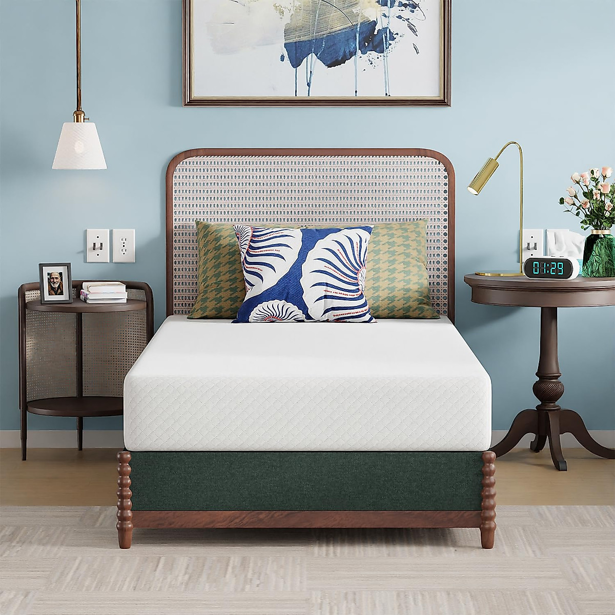 BestMassage Twin Mattress, 8 inch Gel Memory Foam Mattress Queen Size for Cool Sleep & Pressure Relief, Medium Firm Mattresses CertiPUR-US Certified/Bed-in-a-Box/Pressure Relieving,Twin Size