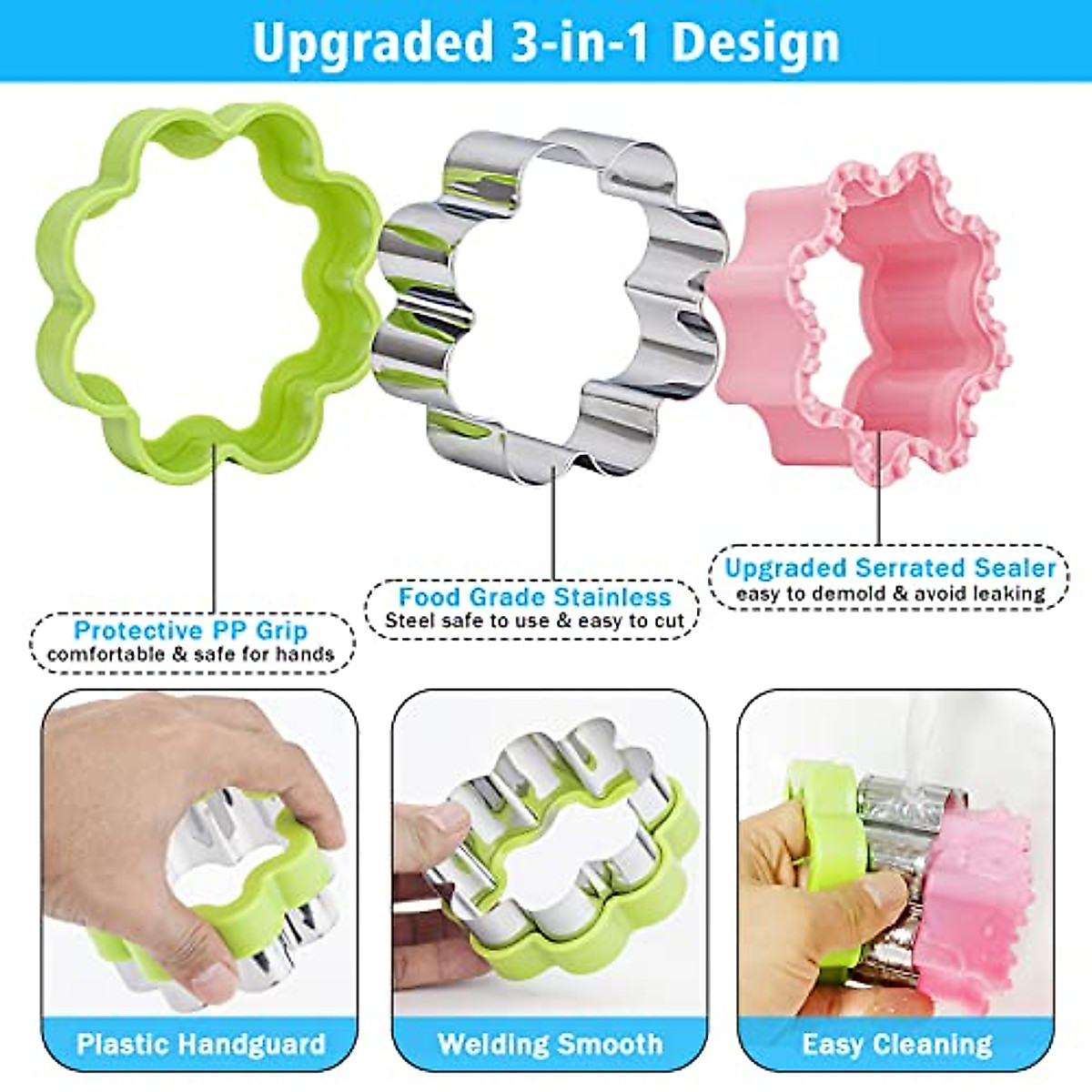 Sandwich Cutter And Sealer Set 29 Pcs, Plants Shaped Sandwich Cutter For Kids - Vegetable Fruit Food Cutters For Kids Lunch, Uncrustables Sandwich Maker, Cookie Cutters For Baking Christmas