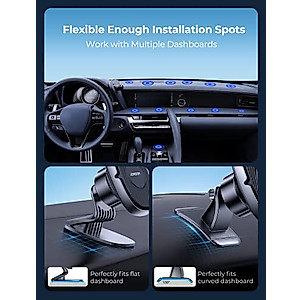 JOYROOM 2-Pack Magnetic Phone Holder for Car, [2022 Upgraded 6 Stronger N52 Magnets] Extreme Magnetism Car Phone Holder Mount for iPhone 14 13 Pro X XR, Samsung Galaxy etc