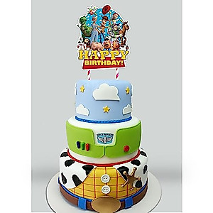 1 Toy Story Cake Topper for Children Boy Birthday Party Cake Decorations