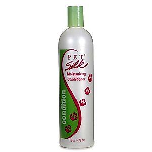 Pet Silk Moisturizing Conditioner (16 Ounce) – Conditioning for Cats, Horse & Rabbits – Dog Moisturizing Conditioner with Herbal Extracts, Vitamins, Chamomile & Rosemary - Shines & Moisturizes Coat