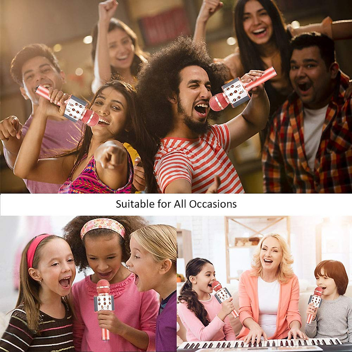 Annstory Kid Girl Top Birthday Gift Toy, Best Gift Presents for Girl Kid Boy Children Age 5 6 7 8 9 10 11 12 Years Old, Wireless Bluetooth Karaoke Microphone Gift for 5-12 Years Old Girl Boy