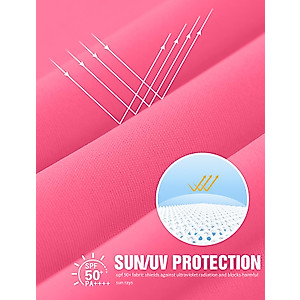 Running Shirts for Men Long Sleeve(Neon Pink,L)