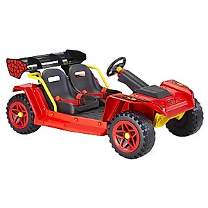 Little Tikes Dino Dune Buggy 12V Electric Powered Ride-On with Portable Rechargeable Battery, Adjustable Seats, Seatbelts, for Kids, Children, Toddlers, Girls, Boys, Ages 3-6 Years, Multicolor