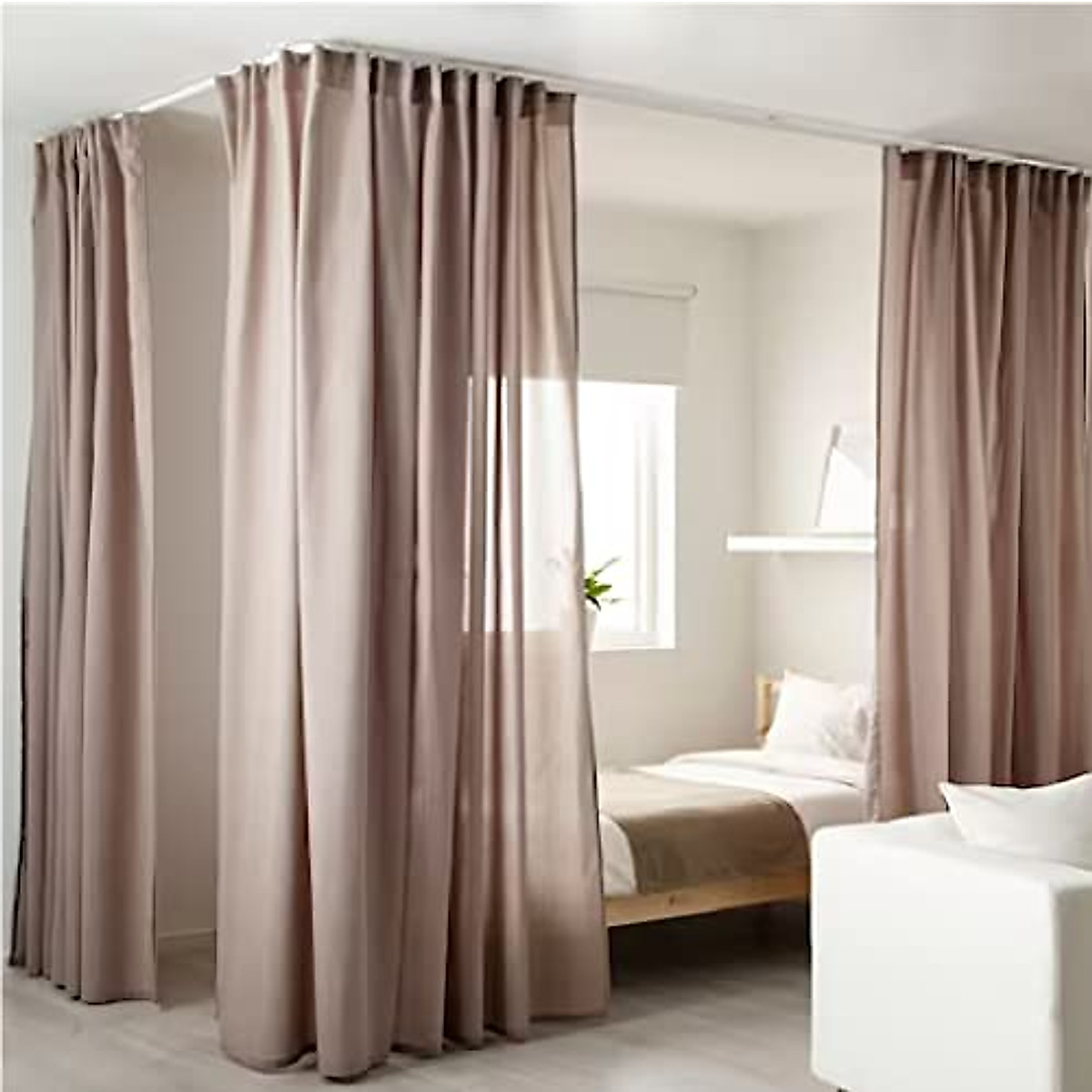 I-K-E-A VIDGA Glider With Hook White Acetal plastic (Pack of 24)