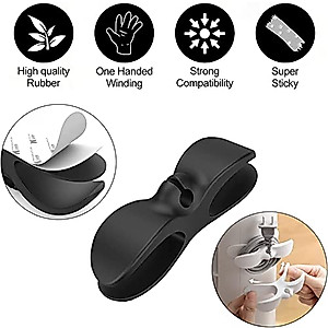 6pack Cord Organizers for Kitchen Appliances - Upgraded Adhesive Cord Winder Wrapper Holder Cable Organizer for Mixer, Blender, Coffee Maker,Pressure Cooker