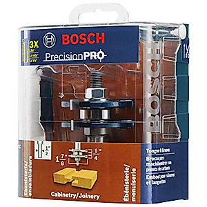 BOSCH 84624MC 1-7/8 In. x 1/4 In. Carbide-Tipped Tongue and Groove Router Bit