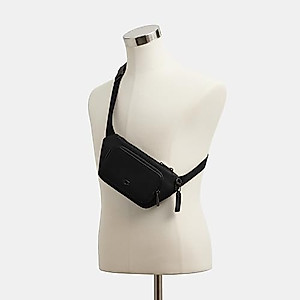 COACH Belt Bag in Crossgrain Leather, Black