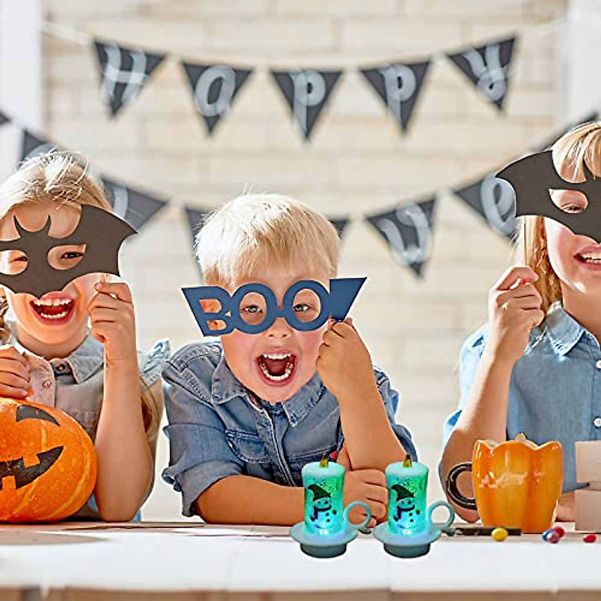 Mobestech 12Pcs LED Christmas Candle Lights Flameless Electric Xmas Candle Tea Light LED Candle Lamp Christmas Decoration Candle for Restaurant Home Bar Garden Party Ornaments Random