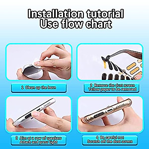 Mobile Phone Dustproof Net Stickers Speaker Mesh Anti Dust Proof Adhesive Dust Sticker Universal Protect The Phone Trumpet Dustproof Net Accessories Gift Tweezers and Mobile Phone Cleaning Brush