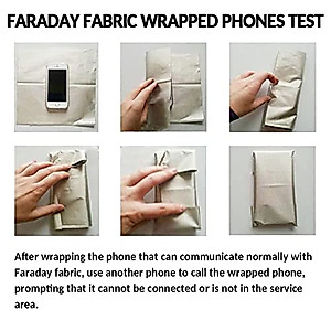 FUDALI Faraday Fabric-EMI RFID Shielding-Block WiFi/RF Anti-Radiation Military Grade for Radiowave Microwave and Radiation Protection Nickel Copper, Blocking Material (3 Yards 43'x108'inch), Brown