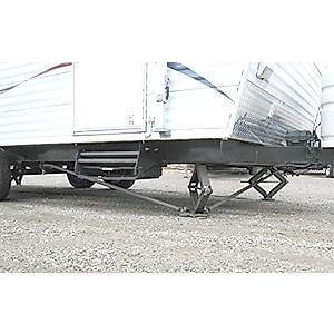 Best Stabilizer System for 5th Wheel, and Travel Trailers Without Auto Leveling - 4 Foot Plates- Item B, Up to 95% Movement reductionl