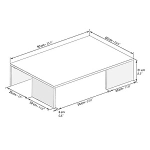 Mobili Fiver, Rachele Coffee Table, Rustic Oak, Made in Italy