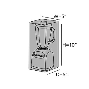 Covermates Keepsakes - Blender Cover – Dust Protection - Stain Resistant - Washable – Appliance Cover, Red