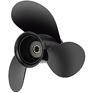 Ayaksmi Jason Marine OEM Grade 9 x 9 Aluminum Outboard Propeller fit Mercury Engines 9.9-15HP, Hub Kits Installed, Ref No.48-828156A12, 8 Spline Tooth, RH