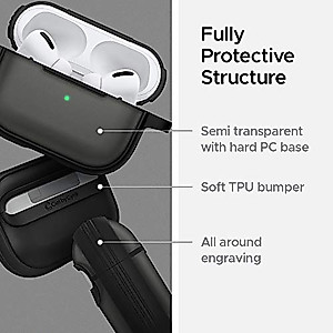 CYRILL Color Brick Designed for Apple Airpods Pro Case Cover for Men, PC case + TPU Bumpers - Matte Black