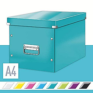 Leitz Large Storage Cube, Ice Blue, Click and Store Range, 61080051
