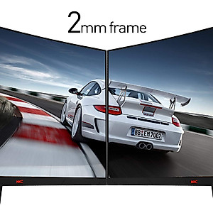 HKC 27'' Curved 240Hz（Support 144Hz Frameless FHD 1ms Gaming Monitor Free sync 1800R 1080P Eyes-Cared HDMI DP Cable