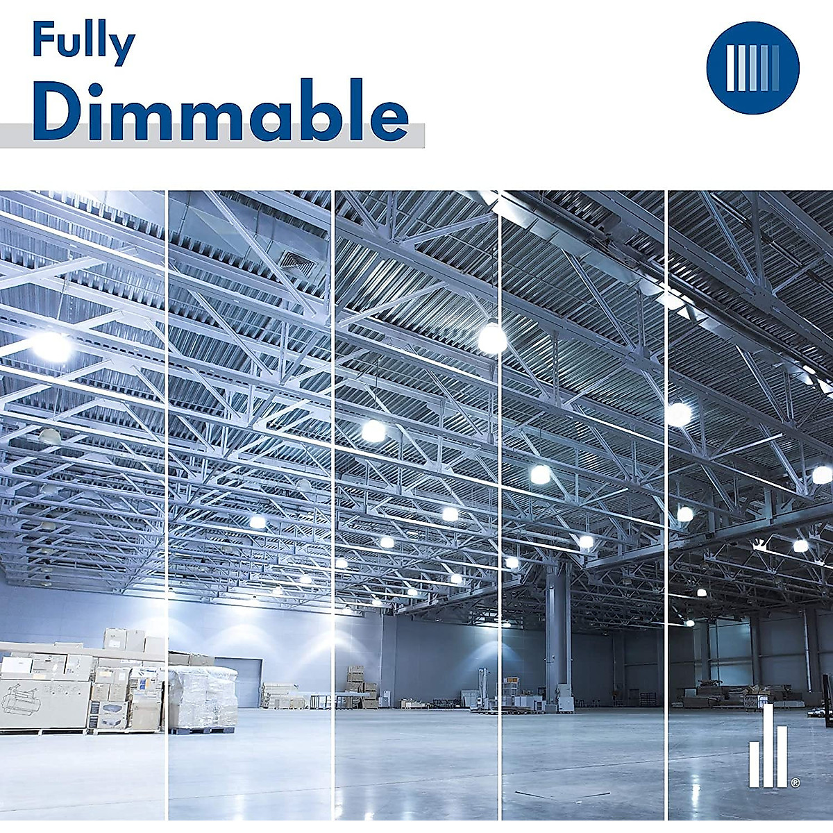 Hyperikon UFO LED High Bay Light 150W (600 Watt Replacement), Shop and Warehouse Area Lighting, DLC, 2 Pack