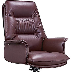 Lightweight Ergonomic Chair Office Chair,Leather Office Computer Chair Reclining Executive Chair Boss Chair Home Fashion