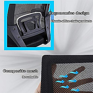 BestOffice Office Chair Desk Chair Mesh Computer Chair Back Support Modern Executive Adjustable Chair Task Rolling Swivel Chair for Women,Men(2 Pack) (Black)